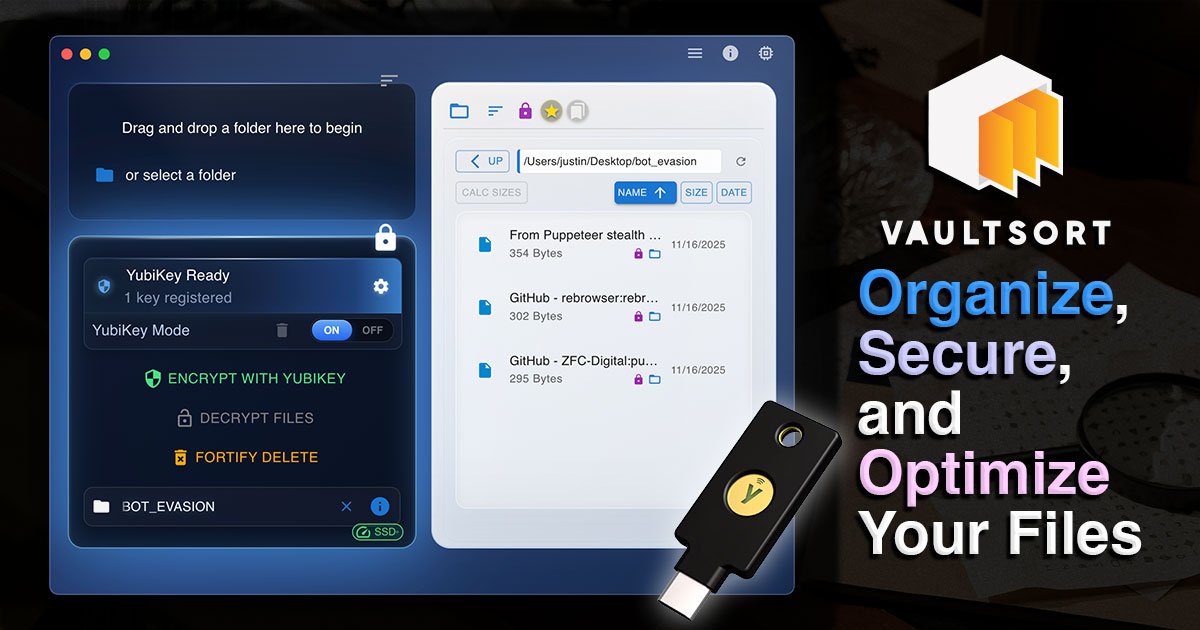 VaultSort - Organize, Secure, and Optimize Your Mac Files